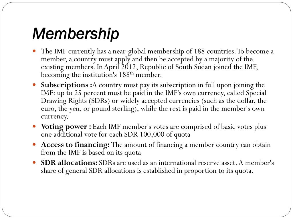 PPT - The International Monetary Fund PowerPoint Presentation, free ...