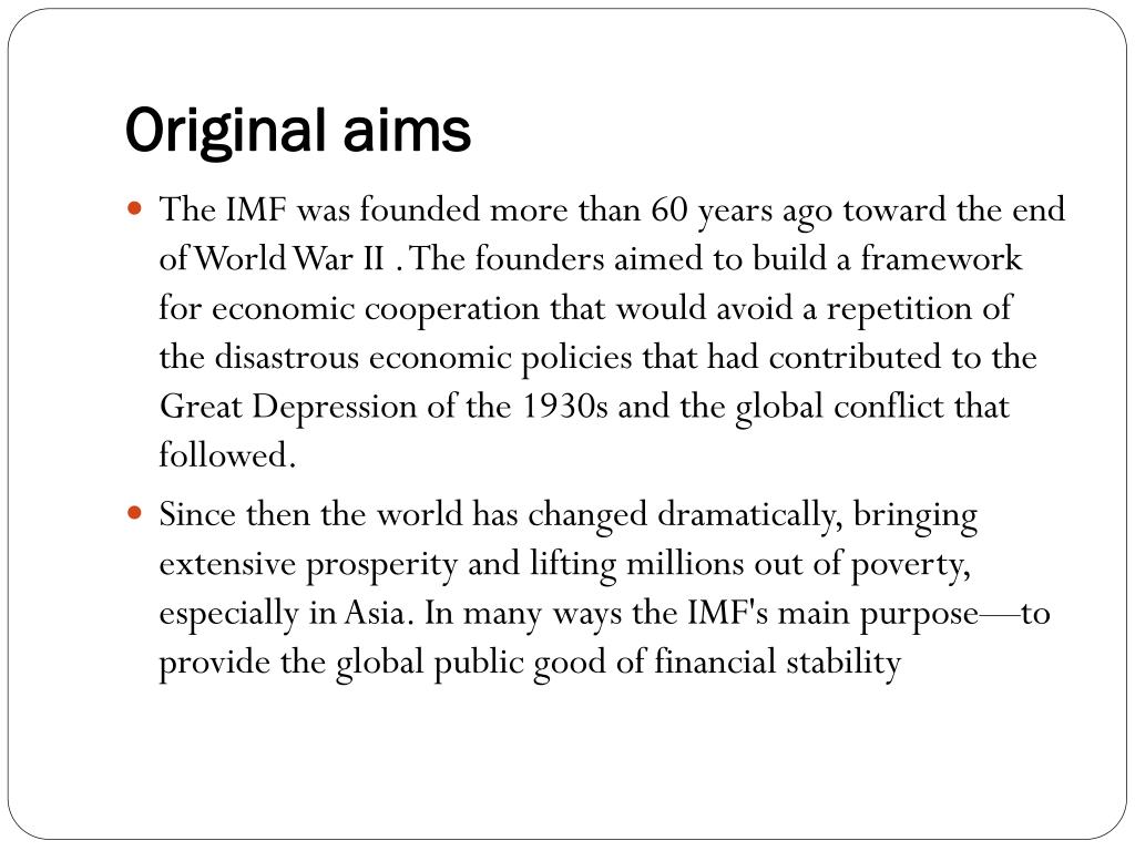 PPT - The International Monetary Fund PowerPoint Presentation, free ...