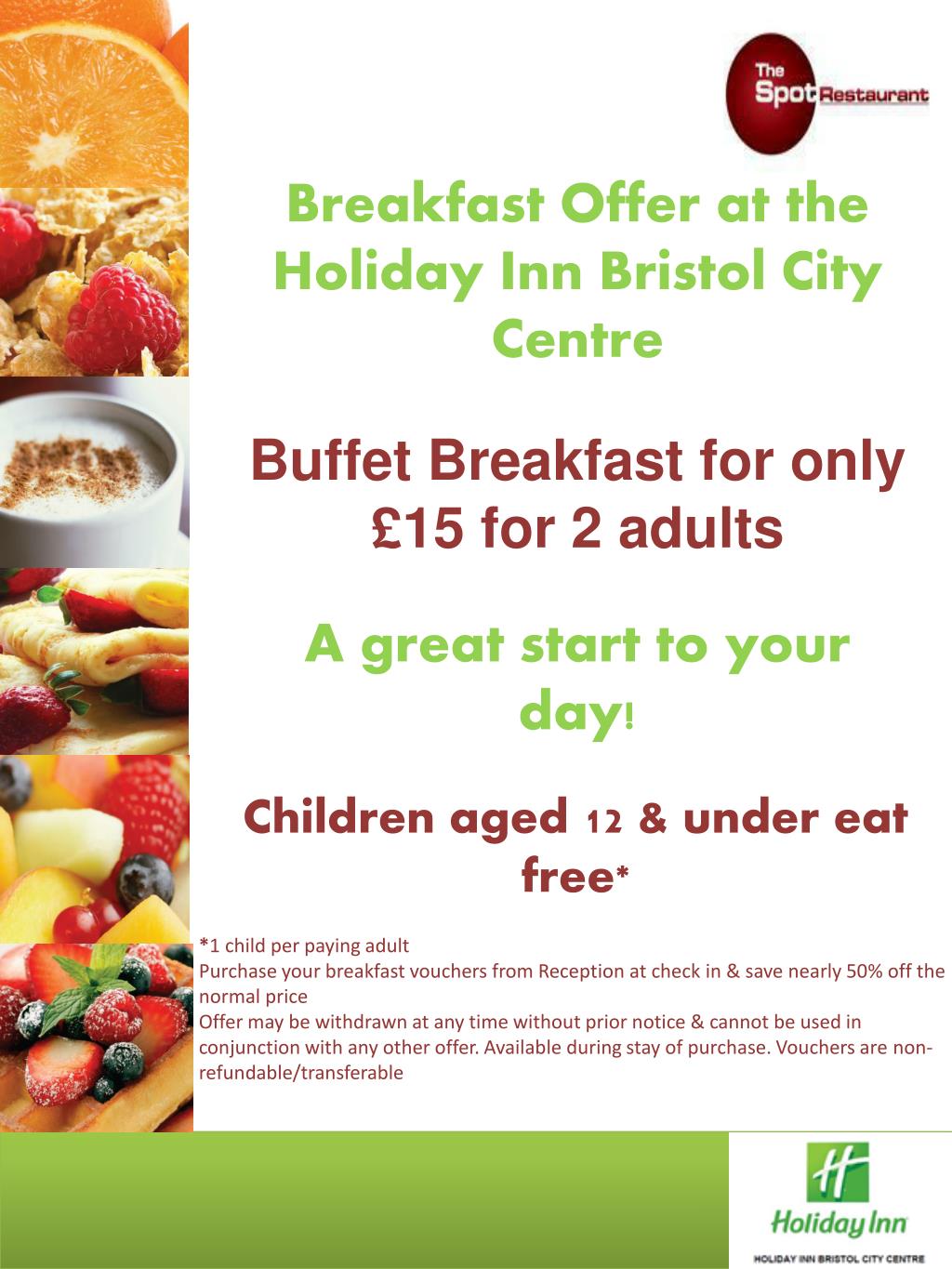 PPT - Breakfast Offer at the Holiday Inn Bristol City Centre Buffet ...