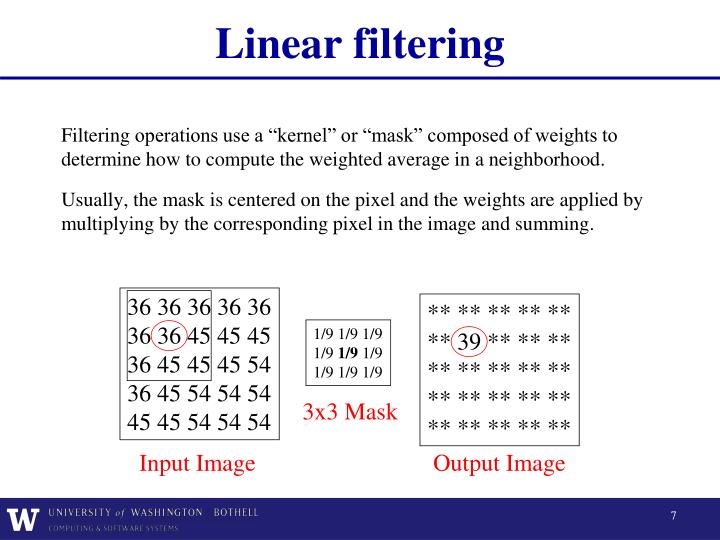 PPT - Lecture 4 Linear Filters and Convolution PowerPoint Presentation ...