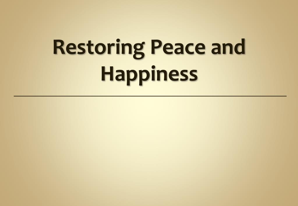 PPT - The Principles of Peace The Centrality of Marriage and Family ...