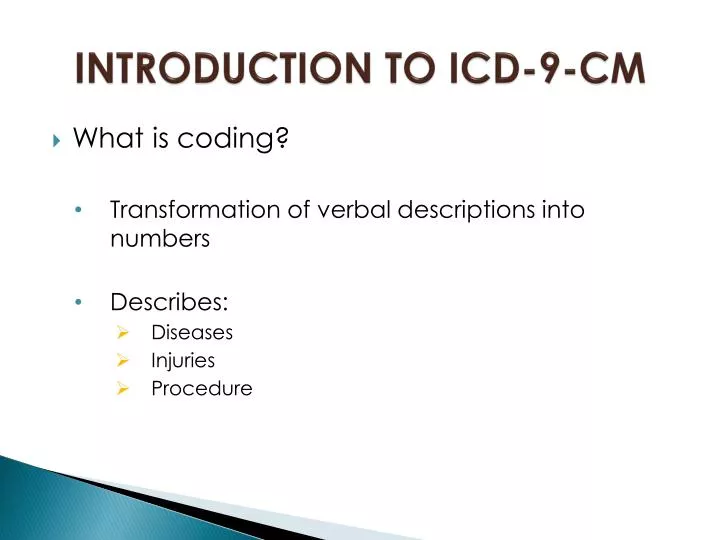 PPT - INTRODUCTION TO ICD-9-CM PowerPoint Presentation, free download ...
