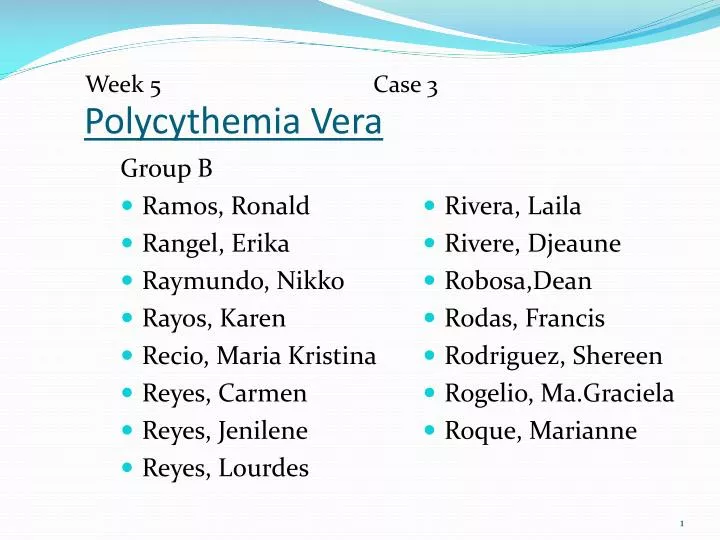 PPT - Polycythemia Vera PowerPoint Presentation, free download - ID:2195687