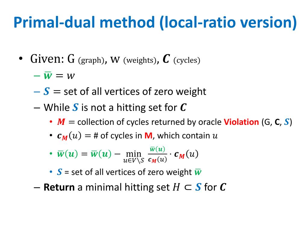 Ppt Primal Dual Algorithms For Node Weighted Network Design In Planar Graphs Powerpoint