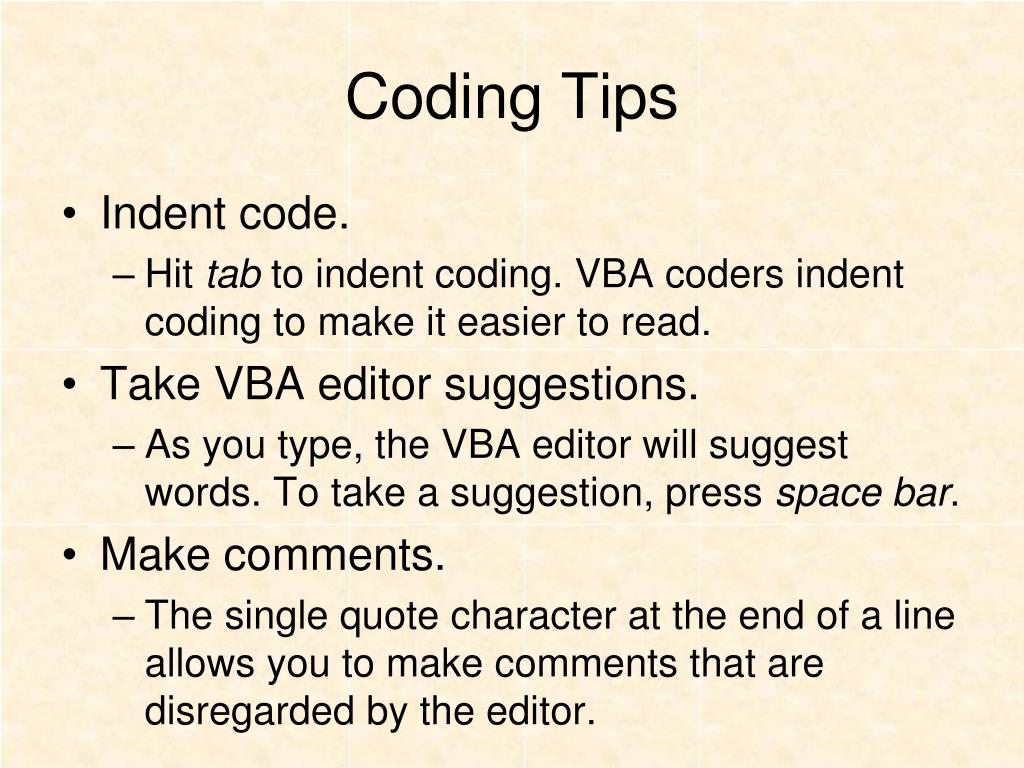Ppt Advanced Powerpoint Techniques And Introduction To Vba Coding Powerpoint Presentation Id