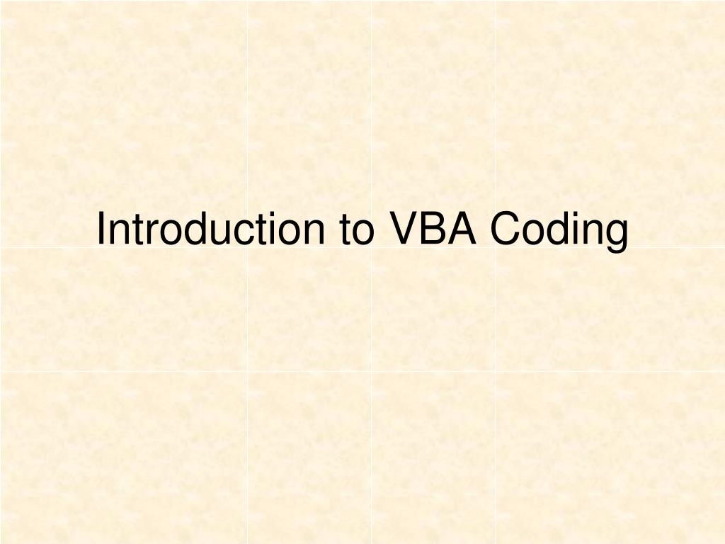 Ppt Advanced Powerpoint Techniques And Introduction To Vba Coding Powerpoint Presentation Id