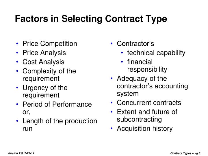 PPT - Seminar: Contract Types & Contract Financing PowerPoint ...