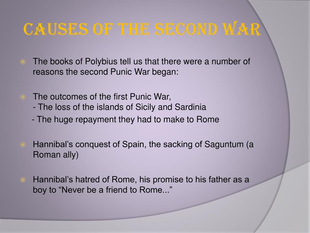 PPT - Hannibal Causes Of The Second punic war & The battles of: Ticinus ...