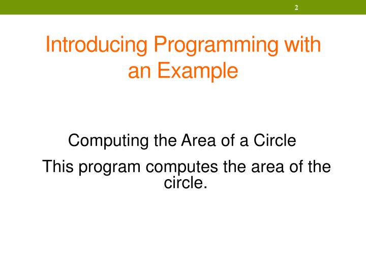 PPT - Chapter 2 Elementary Programming PowerPoint Presentation - ID:2196150