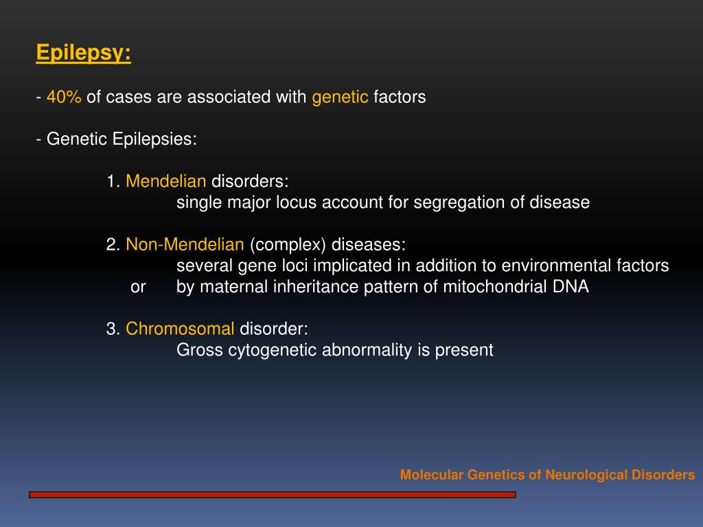 PPT - Molecular Genetics of Neurological Disorders Said Ismail Faculty ...
