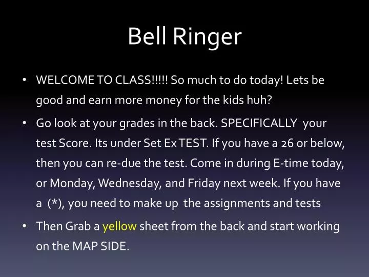 Ppt Bell Ringer Powerpoint Presentation Free Download Id 2196258