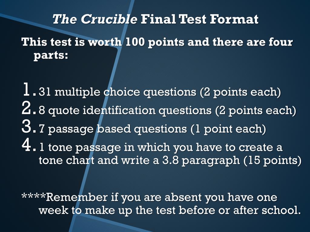 PPT - The Crucible Bellringer #17 9/5/13 PowerPoint Presentation, free ...