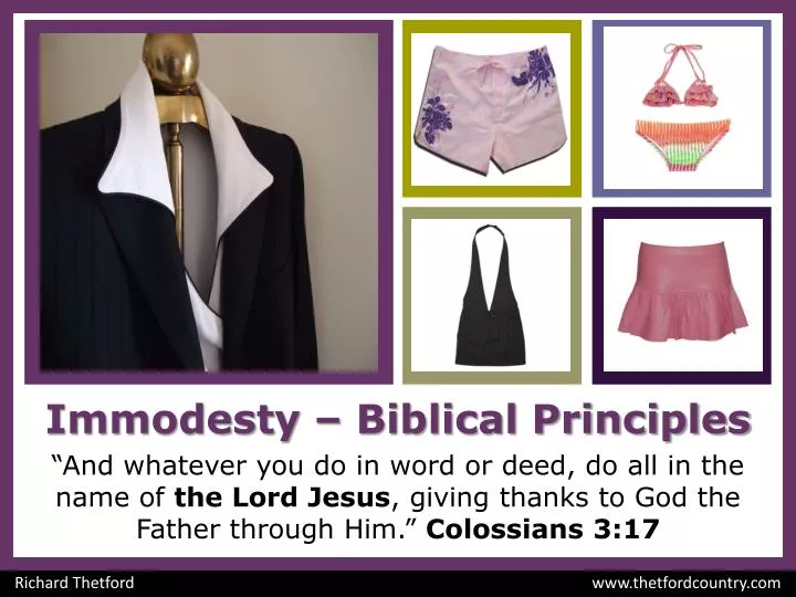 PPT - Immodesty – Biblical Principles PowerPoint Presentation, free ...