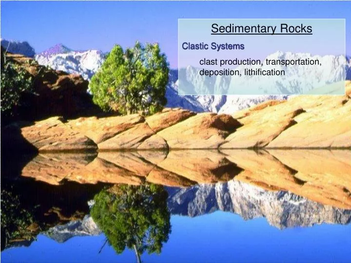 PPT - Sedimentary Rocks Clastic Systems clast production ...