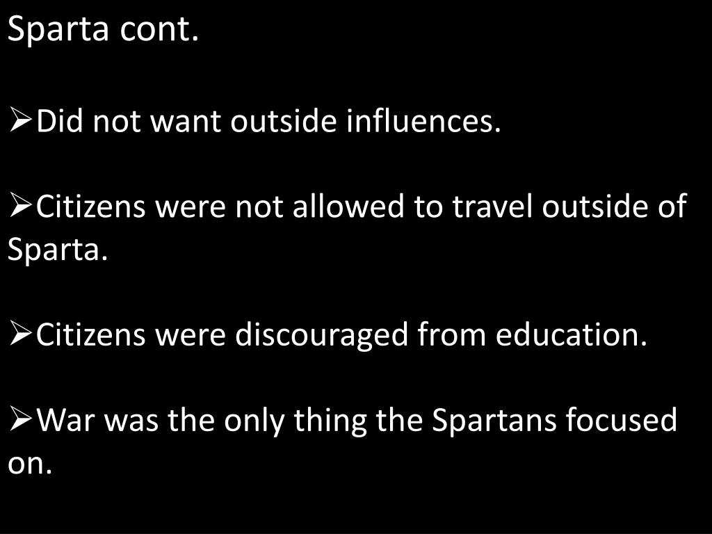 PPT - Ancient Greece: Sparta vs. Athens Sparta: Sparta conquered the ...