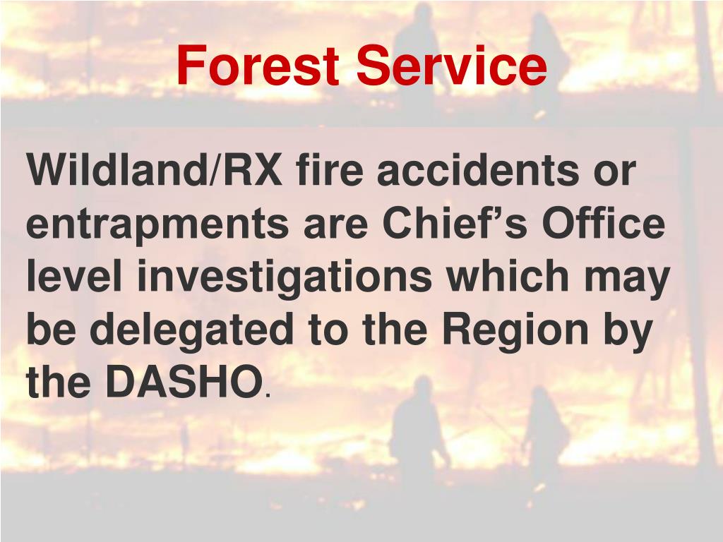 PPT - Wildland Fire Accident Investigation PowerPoint Presentation ...