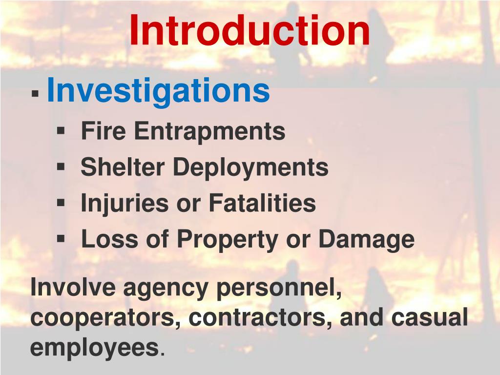 PPT - Wildland Fire Accident Investigation PowerPoint Presentation ...