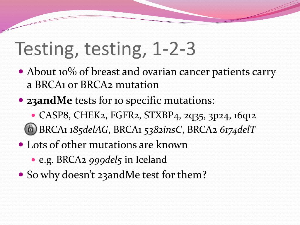 PPT - Breast & Ovarian Cancer: BRCA1 and BRCA2 PowerPoint Presentation ...
