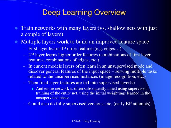 PPT - Deep Learning PowerPoint Presentation - ID:2199002