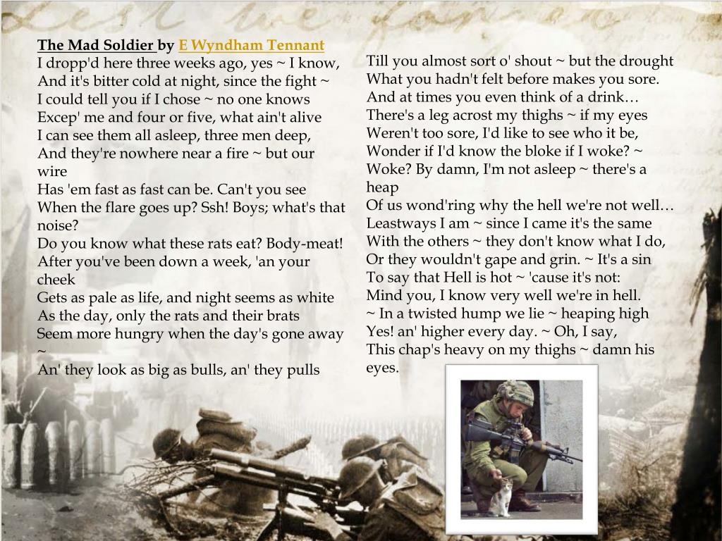 PPT - Poetry of World War I PowerPoint Presentation, free download - ID ...