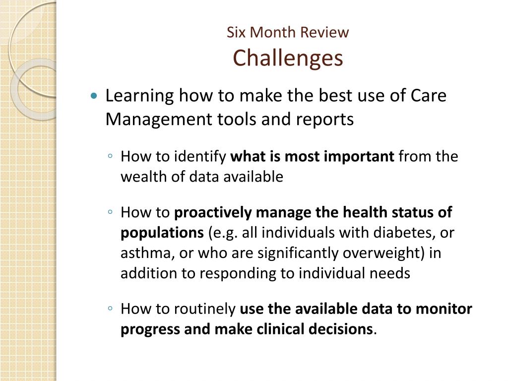 PPT - SIX MONTH REVIEW CMHC Healthcare Homes PowerPoint Presentation ...