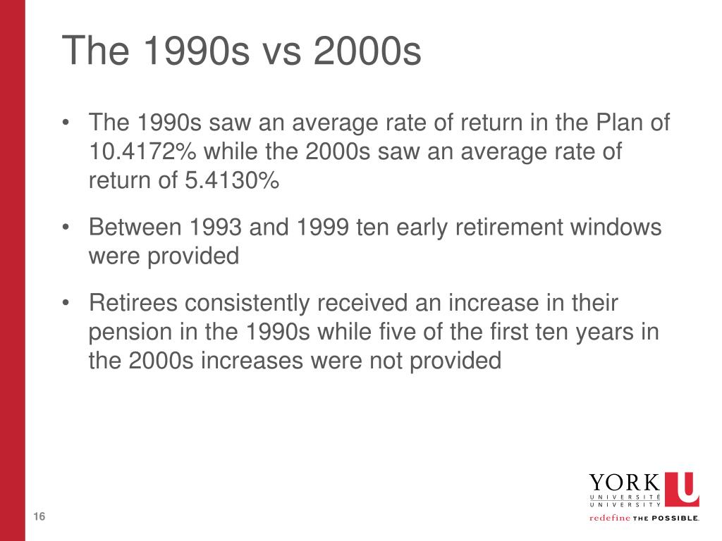 PPT - History in the Making – York’s Pension Plan PowerPoint ...