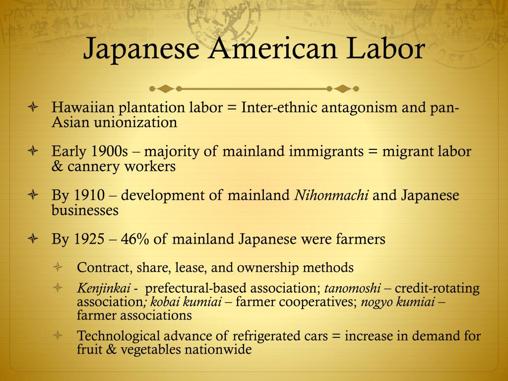 PPT - Understanding Asian Immigration & Labor in America: The Yellow ...