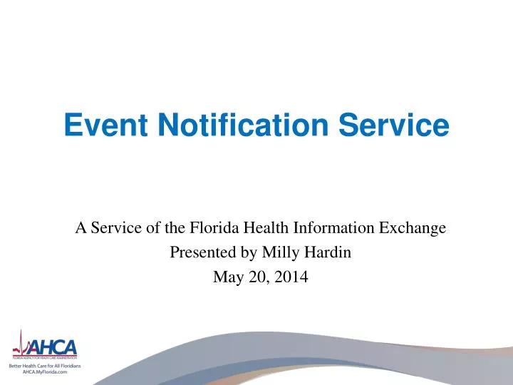 PPT - Event Notification Service PowerPoint Presentation, free download ...