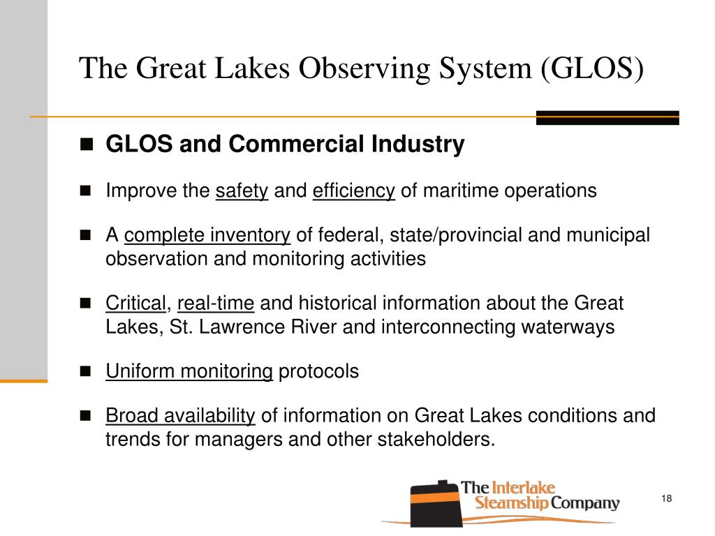 PPT - Enhancing Great Lakes Navigation: Insights from the Interlake ...