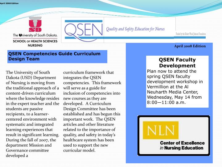 PPT - QSEN Competencies as a Foundation for a Concept Based Curriculum ...