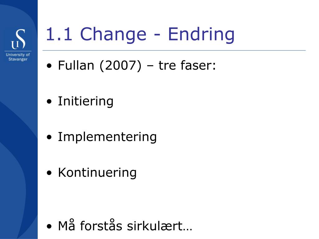 PPT - Skoleledernes rolle som endringsledere PowerPoint Presentation ...