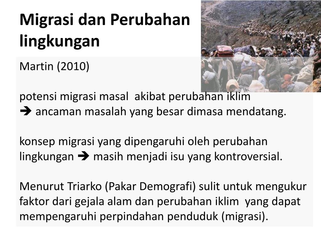 PPT - Pengaruh Perubahan Iklim Terhadap Migrasi PowerPoint Presentation ...