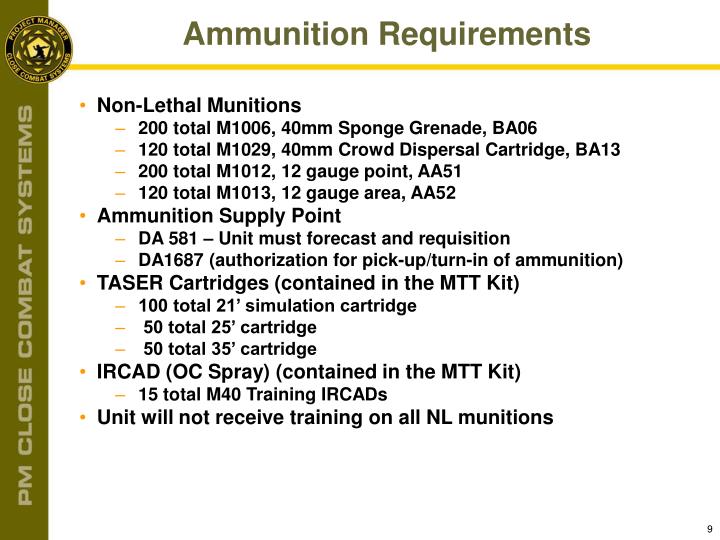 Ammunition Types And Characteristics Armystudyguidecom