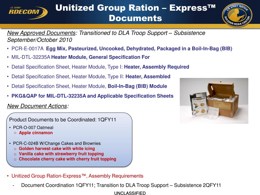 PPT - Mary Nash Food Engineering Services Team DoD Combat Feeding ...