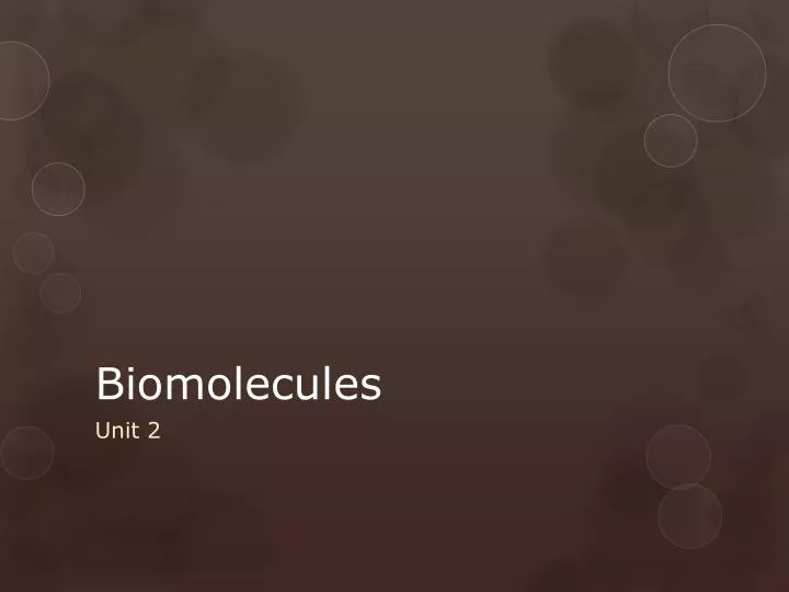 PPT - Biomolecules PowerPoint Presentation, free download - ID:2202352