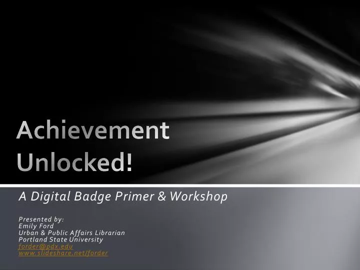 PPT - Achievement Unlocked! PowerPoint Presentation, free download - ID ...