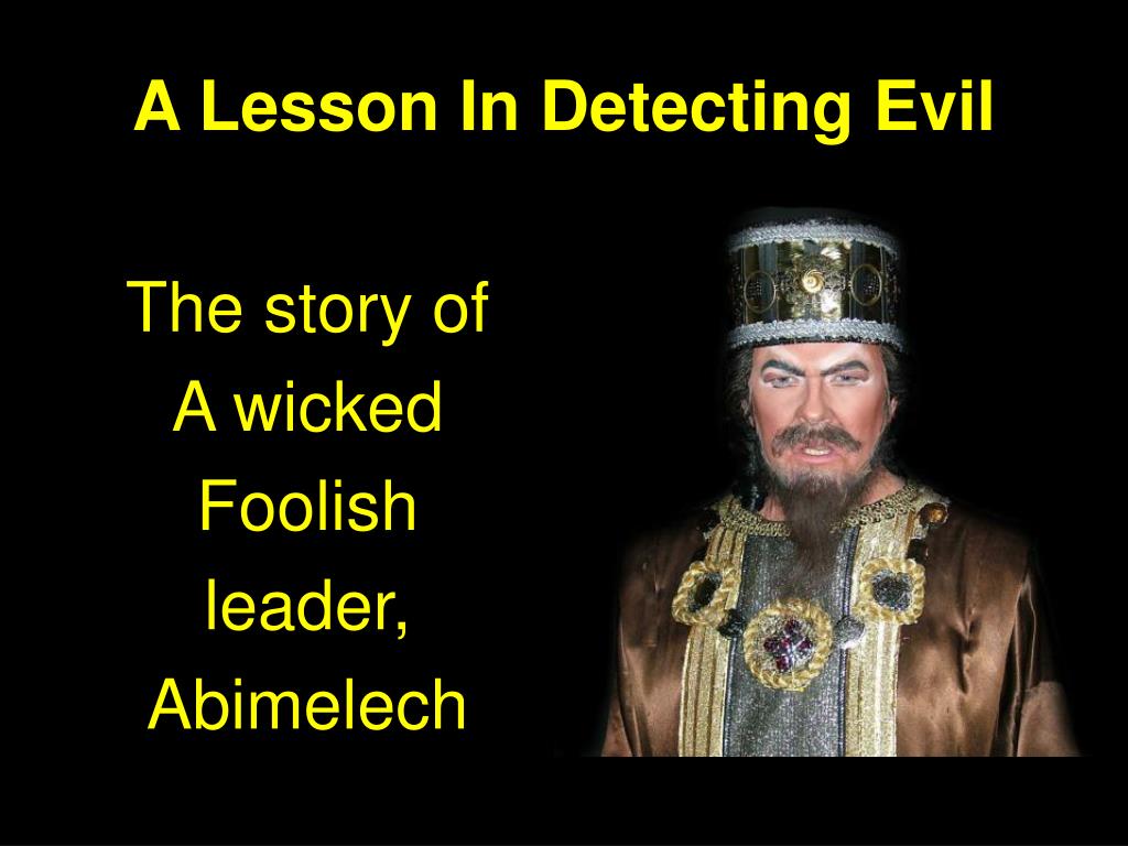 PPT - Judges 9 The Rise And Fall of Abimelech PowerPoint Presentation ...