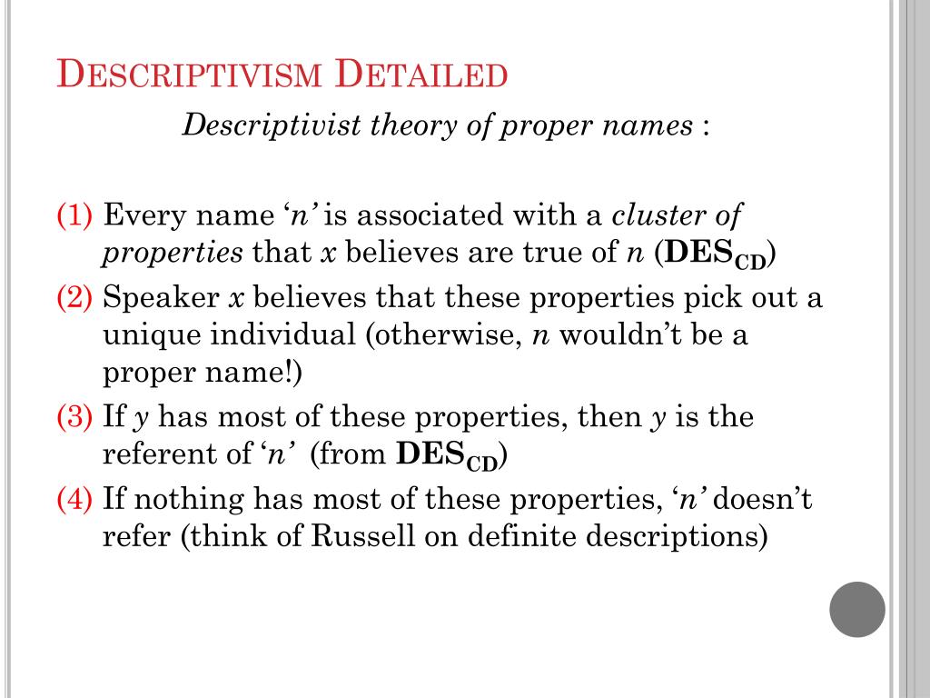 PPT - Deconstructing Descriptivism: Kripke's Insights PowerPoint ...