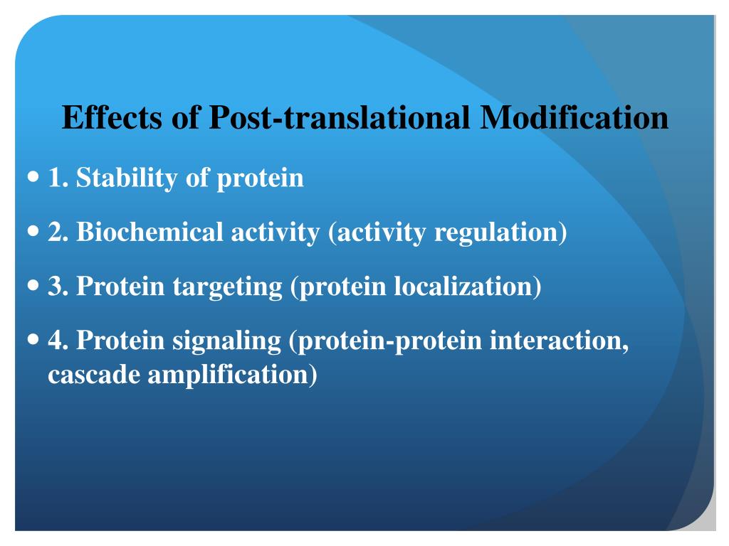 PPT - POST-TRANSLATIONAL PROCESS YILDIRIM BEYAZIT UNIVERSITY FACULTY OF ...