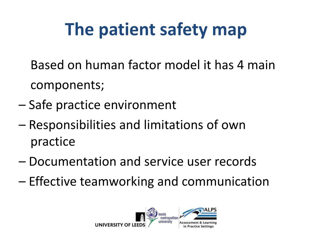 PPT - ALPS Patient Safety Mapping Competencies Catherine Coates, Leeds ...