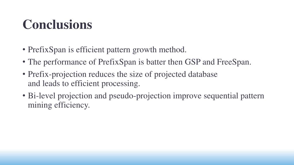 Ppt Prefixspan Mining Sequential Patterns Efficiently By Prefix Projected Pattern Growth