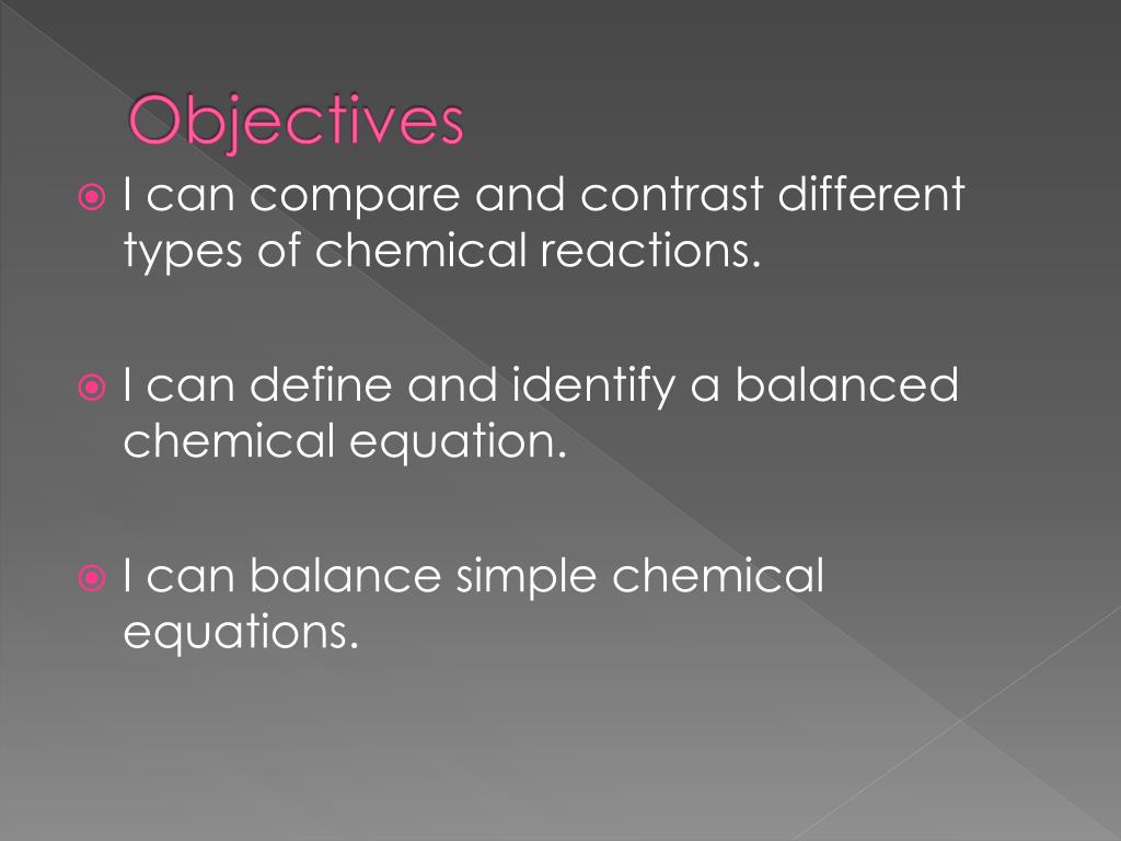 PPT - Balancing Chemical Equations and Types of Chemical Reactions ...