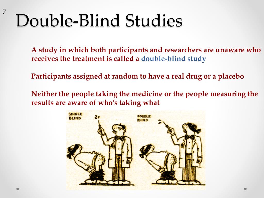 Double Blind Study Cartoon BLINDS
