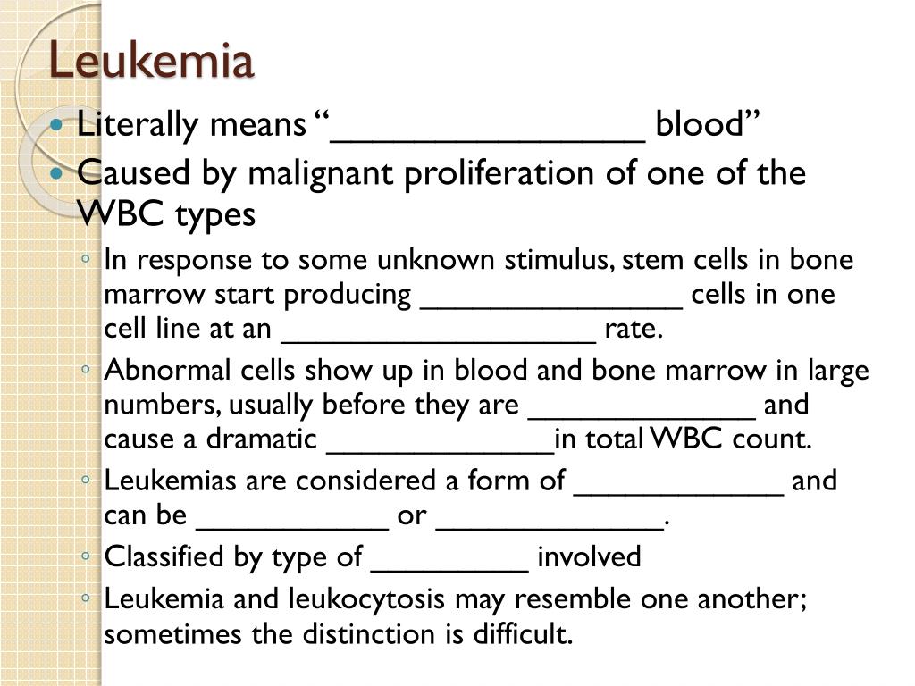 PPT - Leukocytes Formation, Function and Pathology Clinical Pathology ...