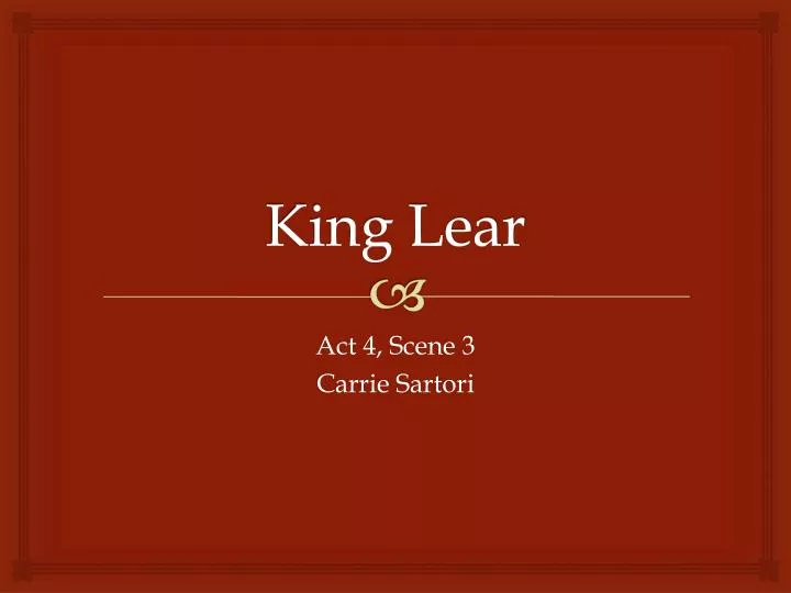 PPT - King Lear PowerPoint Presentation, free download - ID:2205870