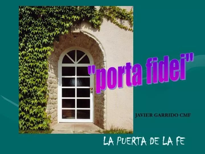 PPT - "porta fidei" PowerPoint Presentation, free download - ID:2205996