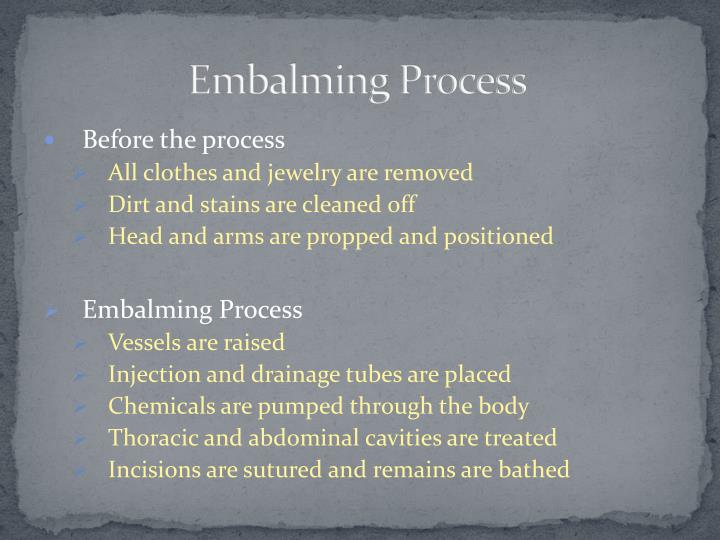 PPT - Embalming PowerPoint Presentation - ID:2206089