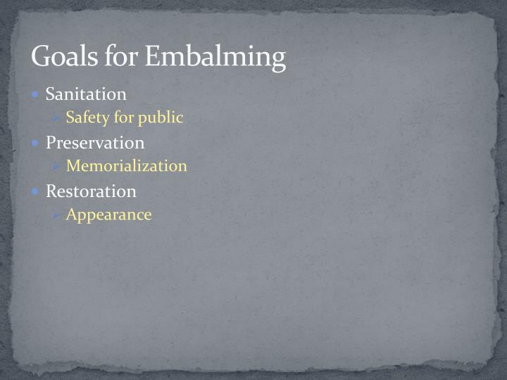 PPT - Embalming PowerPoint Presentation - ID:2206089