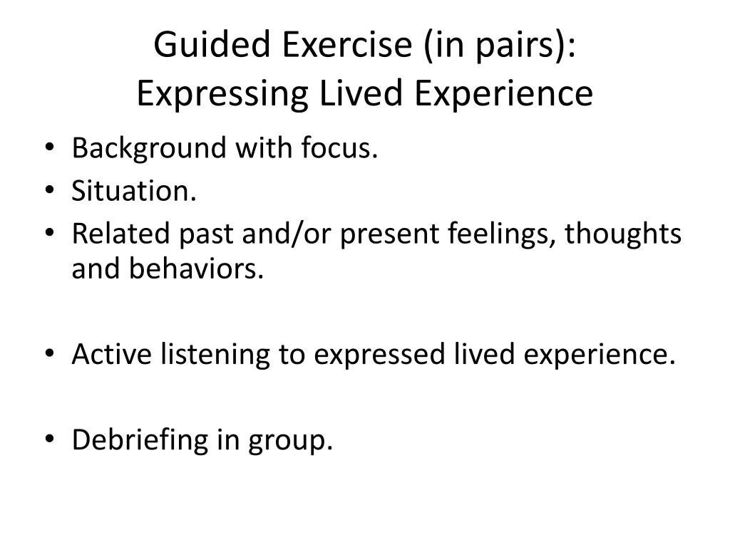 PPT - Empowering Recovery: Supported Reporting of Lived Experience ...