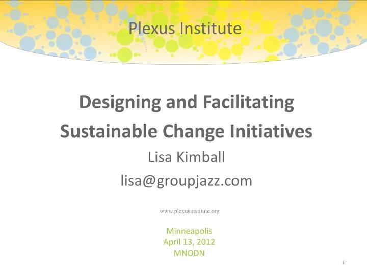 PPT - Plexus Institute PowerPoint Presentation, free download - ID:2206731